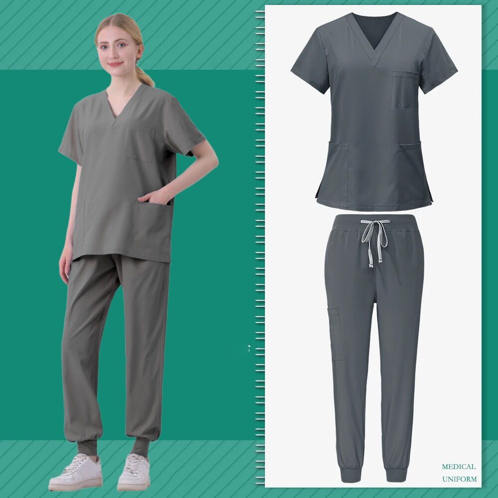 Buy Wholesale China New Medical Matte Set Neutral Nursing Uniform ...