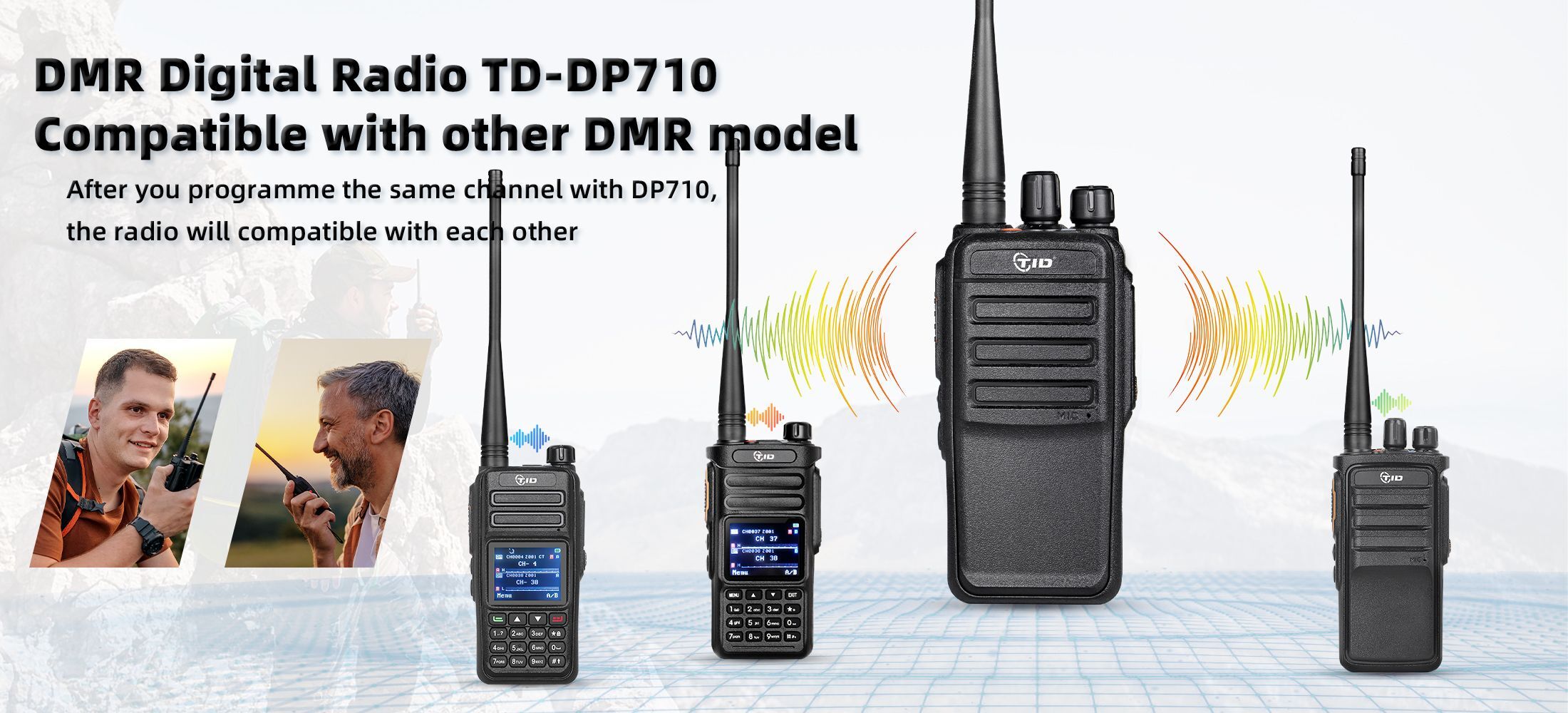 Buy Wholesale China Tid Td-dp710 Long Range Portable Vhf Uhf Dual Band Digital Dmr Two Way ...