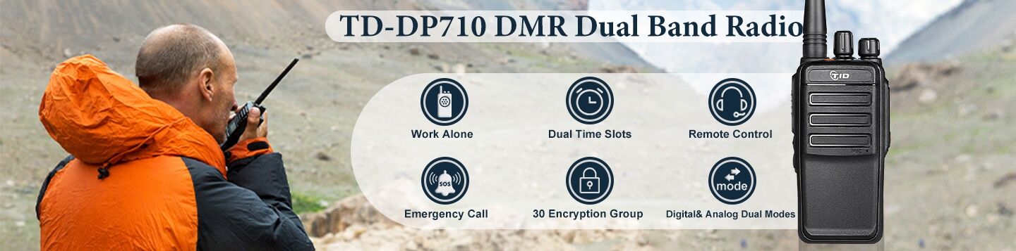 Buy Wholesale China Tid Td-dp710 Long Range Portable Vhf Uhf Dual Band Digital Dmr Two Way ...