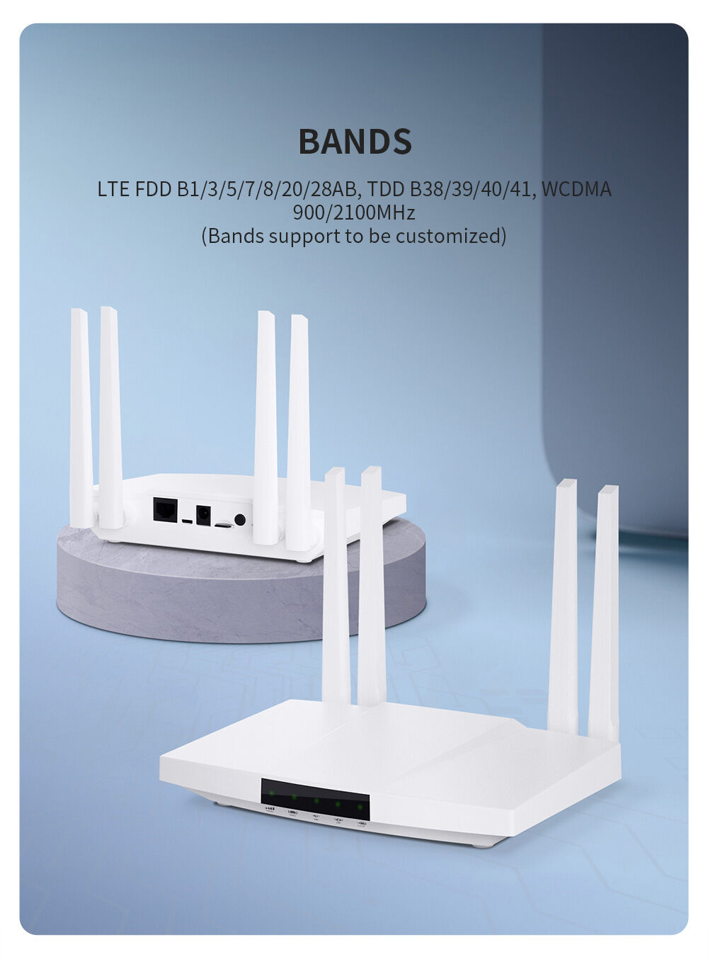 Wifi 4g Indoor Wireless Router With 4 Ports Sim Card Slot And Firewall ...