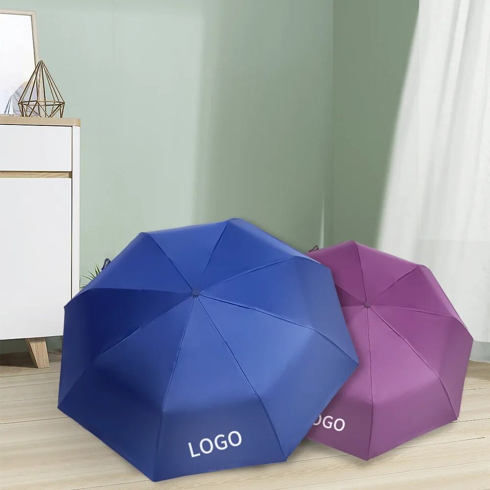 Promotional Full Automatic Open Close 3 Folding Polyester Pongee Travel ...