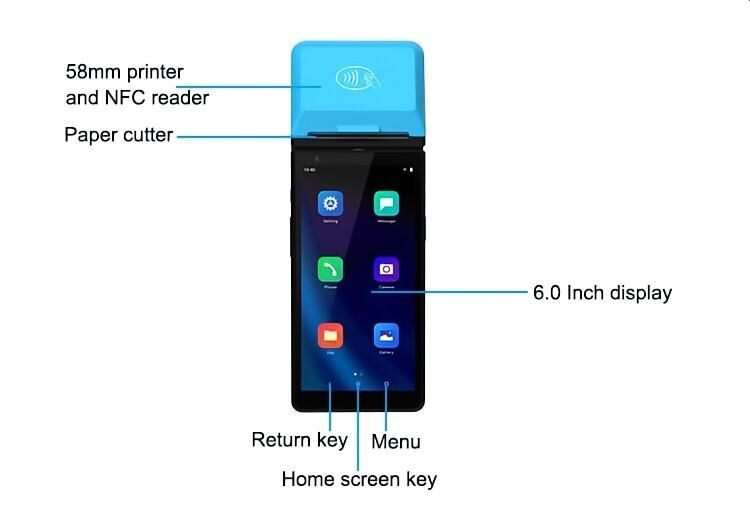 Buy Wholesale China Android 11 Handheld Smart 6.0 Inch Mobilepos ...