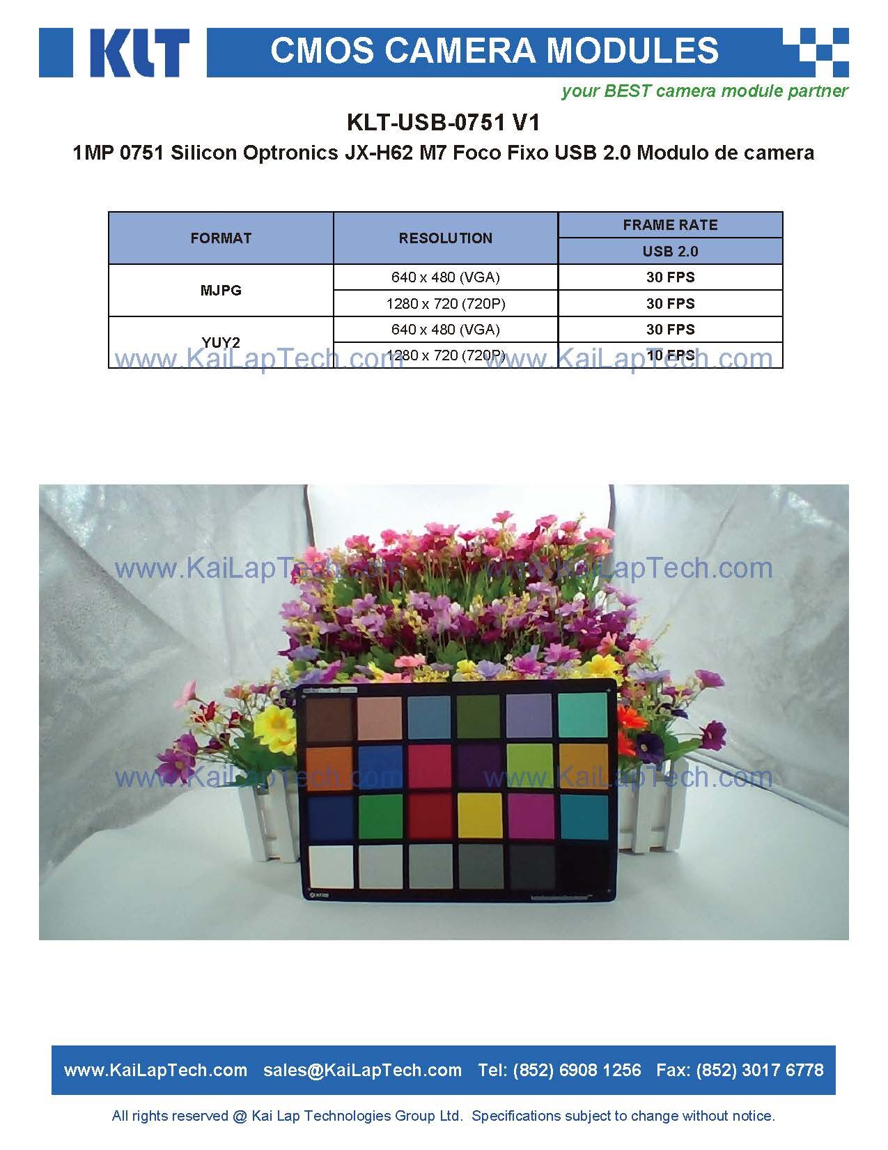 Buy Wholesale Hong Kong SAR Klt-usb-0751 V1 1mp 0751 Silicon Optronics Jx-h62 M7 Foco Fixo Usb 2 ...