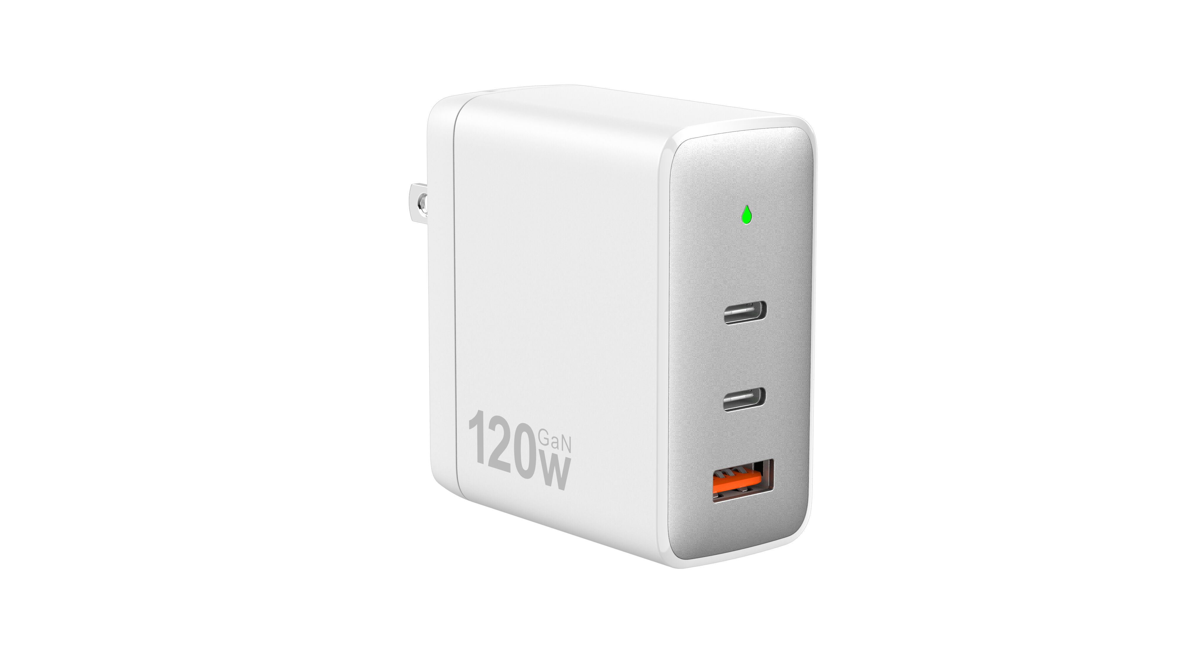 Oem Gan 120w Us Plug Three Ports Mobile Phone Charger For Phone/tablet ...