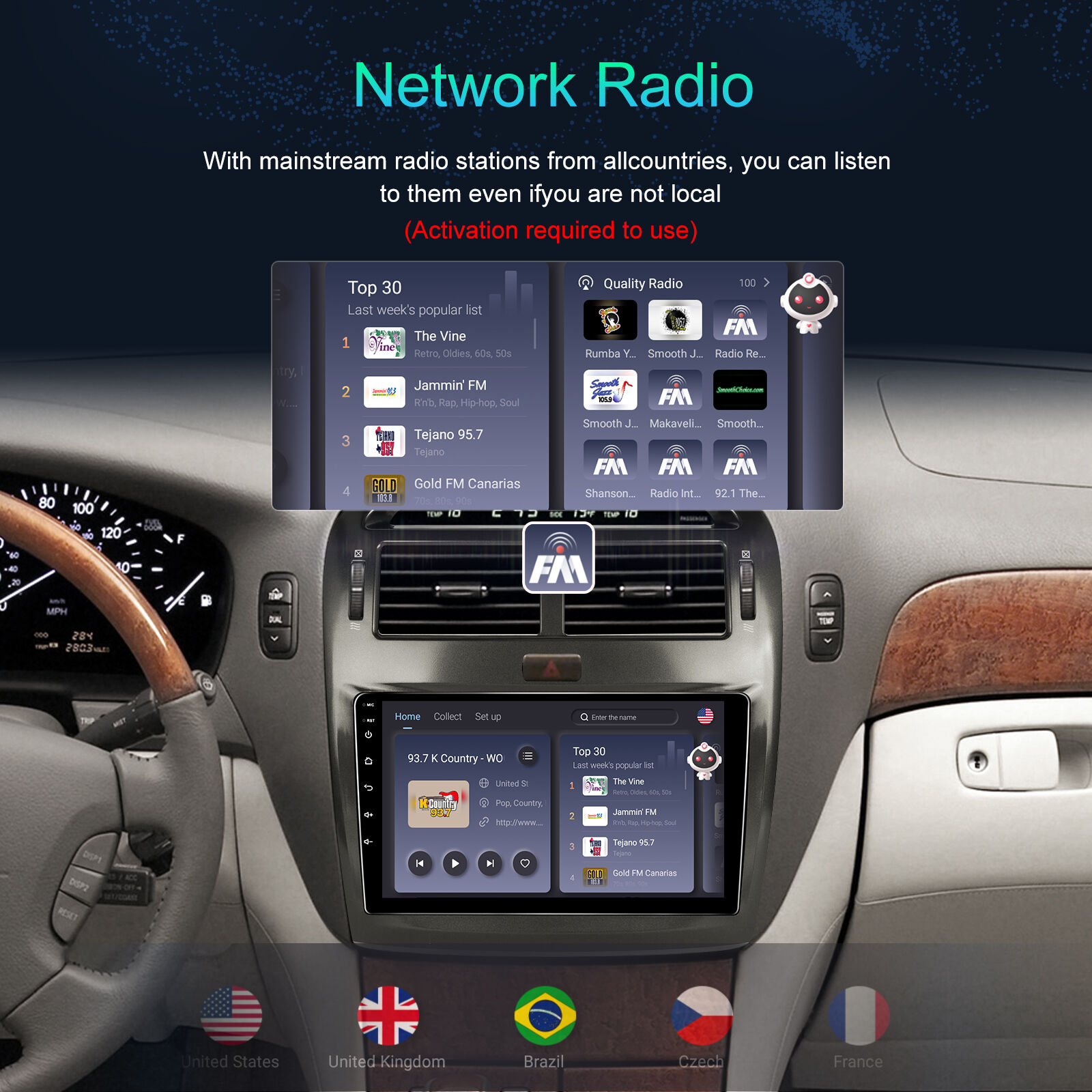 Podofo 9 Inch Android Car Radio 4+64g 8 Core Carplay Android Auto For ...