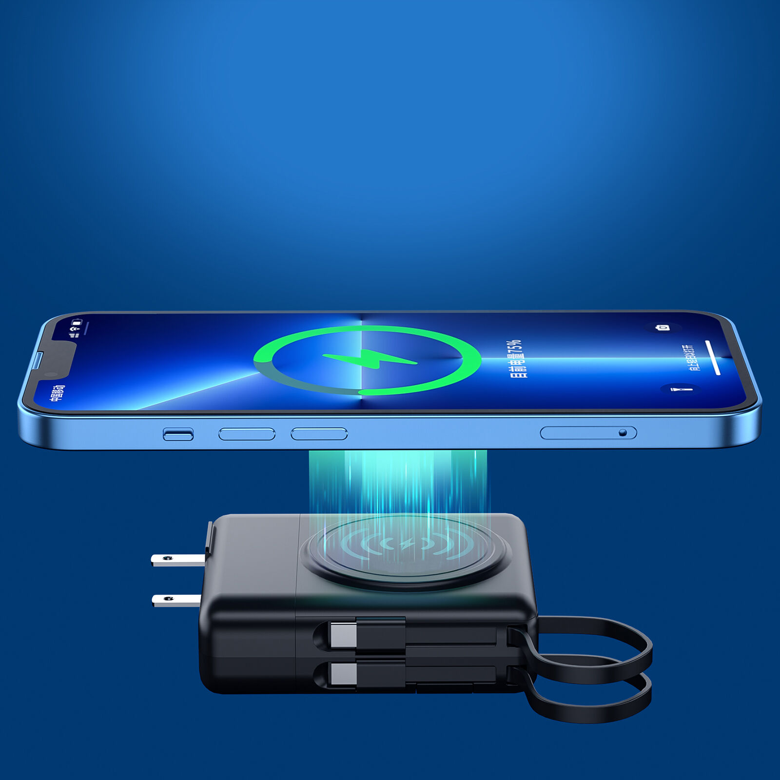 Detachable 4 In 1 Magnetic Wireless Charging Power Bank Charger Built ...