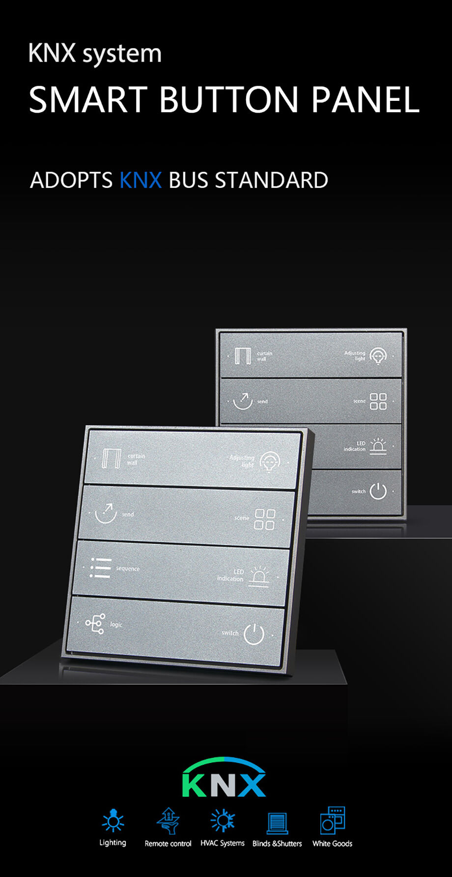 Buy China Wholesale Best-selling Knx Smart Automation System Silver 8 ...