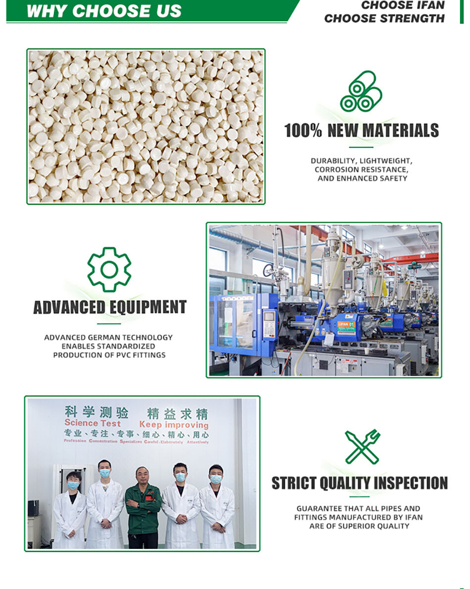 Ifan China Supply High Quality Water Pipe Pvc Pipe Fitting 90 Degree ...