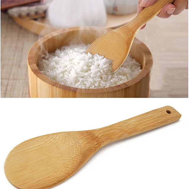 Premium Bamboo Rice Scoops Biodegradable Made Of 100% Bamboo Eco ...