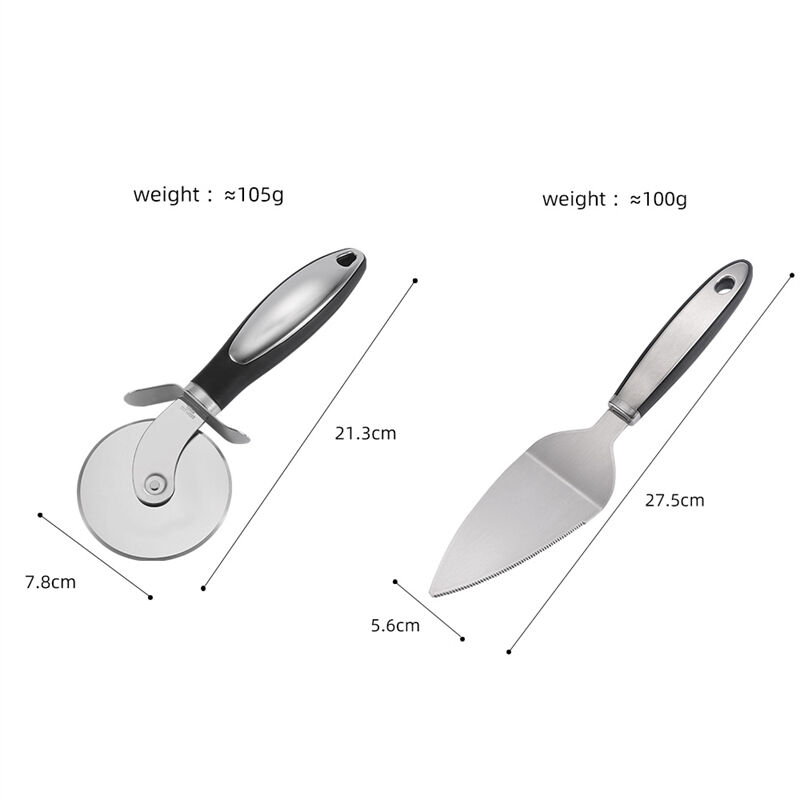 Wholesale Portable Pizza Cutter Gift Set Stainless Steel Pizza Knife ...