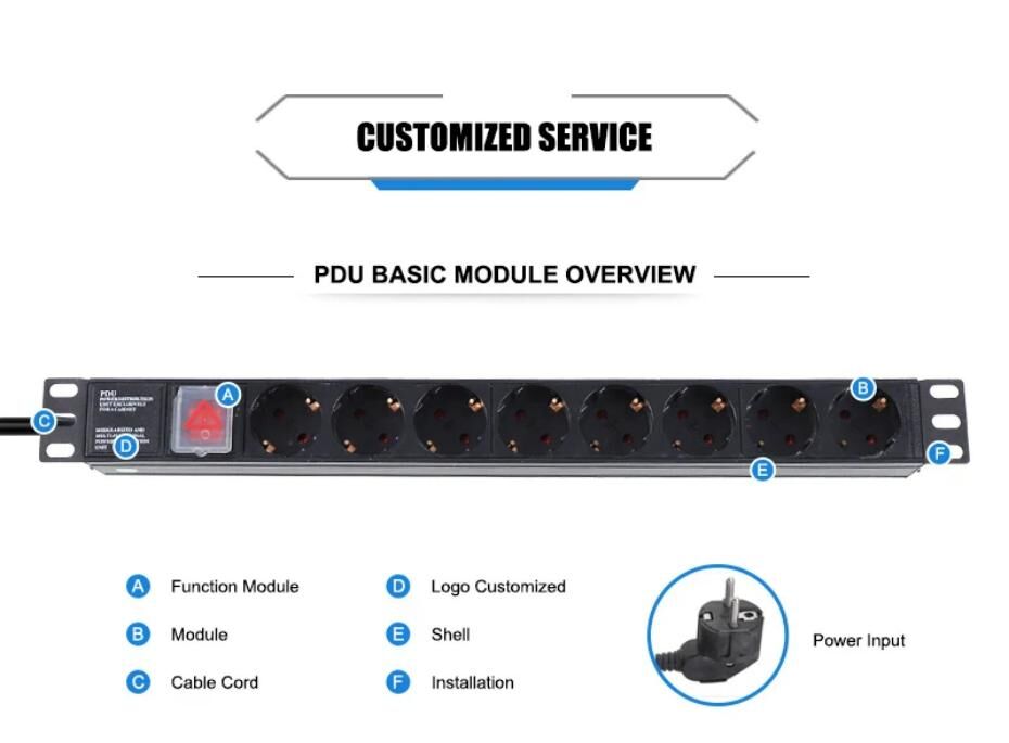 New Arrival 6 Way Uk Standard 45 Degree Pdu With Individual Switch ...