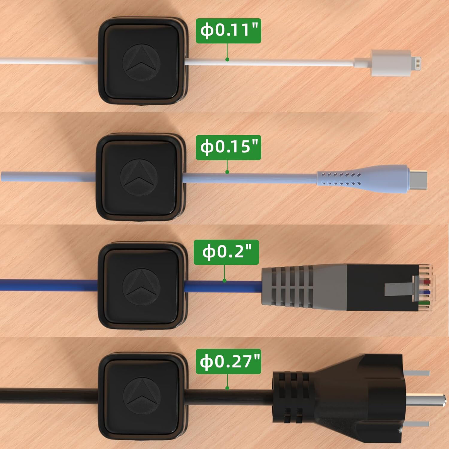 Magnetic Cable Organizer Cell Phone Digital Cable Organizing Wire Snap ...