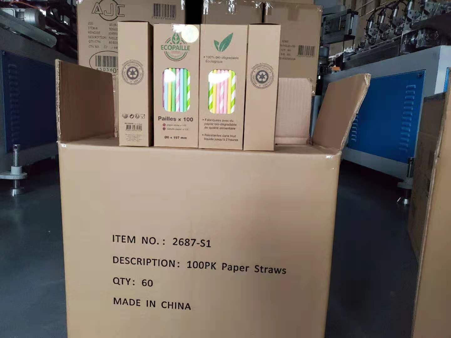 Paper Straw, Biodegradable Clear Straws Pla 7mm X 209mm Jumbo Straw ...