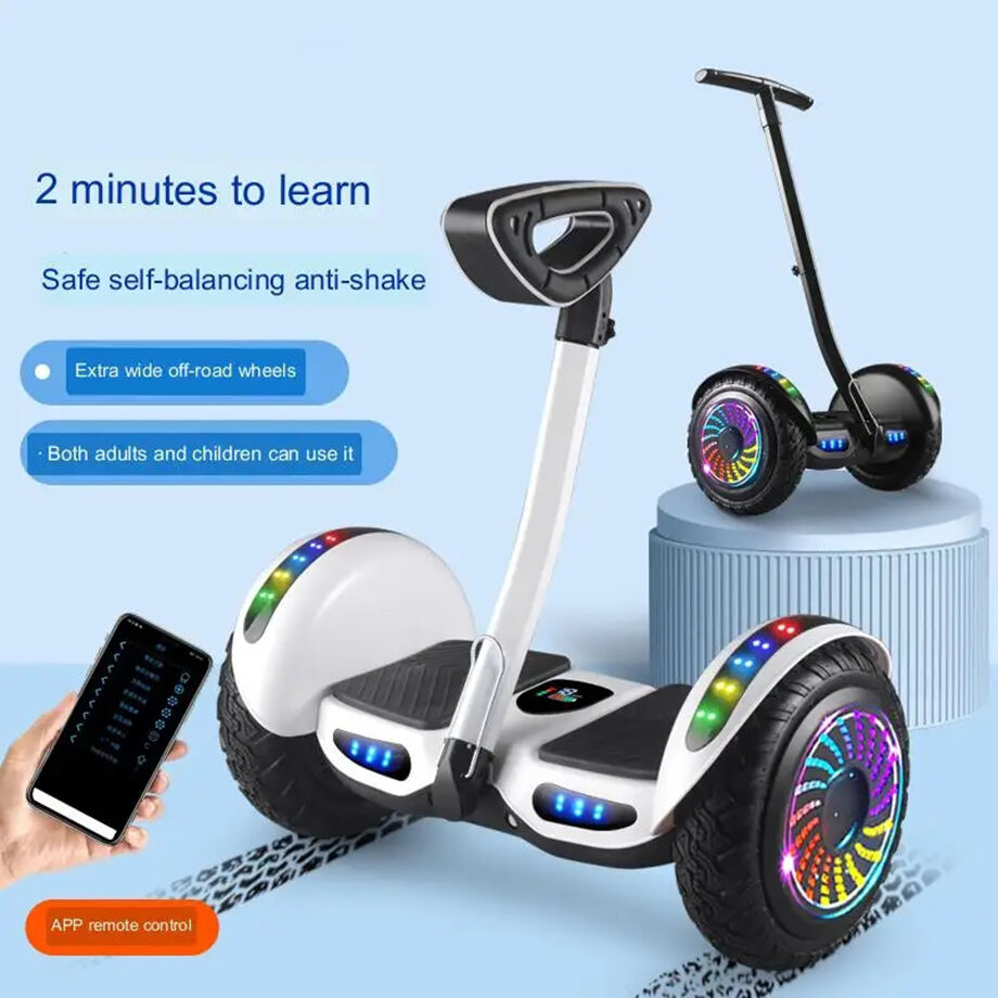 Stand Up Smart Electric Balance Scooter 10inch Hover Board With Handle ...