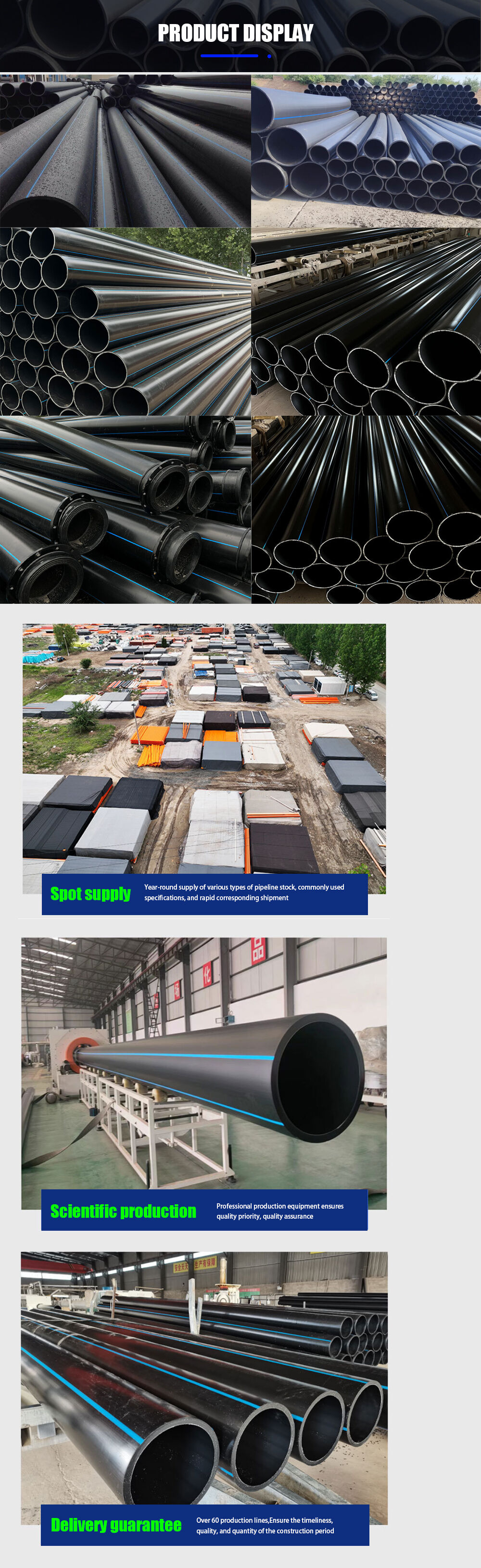 Pipa Air Pe Plastik, Pipa Air 63mm 315mm 355mm 450mm Poli Pe100 Harga ...