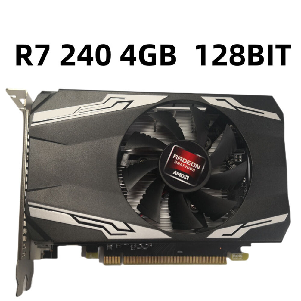 Radeon R7 240 4gb Graphics Card, 320sp Ddr3 128-bit Crt Vga/hdmi/dvi ...