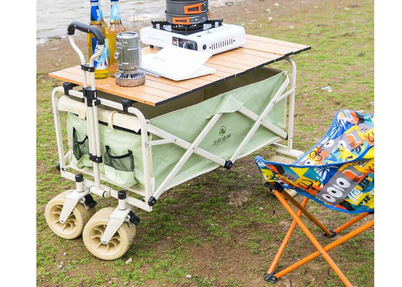 2024 Colorful New Design Portable Wagon Camping Folding Shopping Carts ...