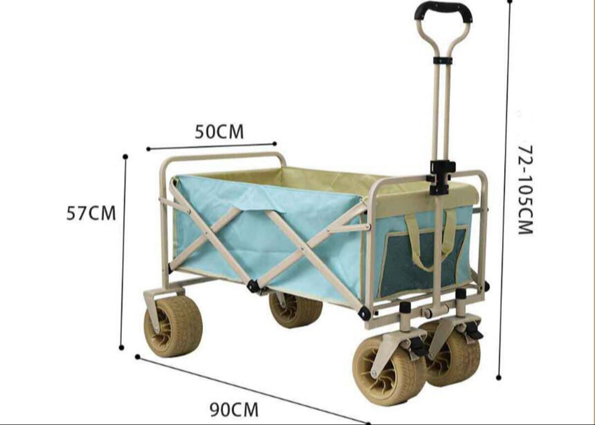 2024 Colorful New Design Portable Wagon Camping Folding Shopping Carts ...
