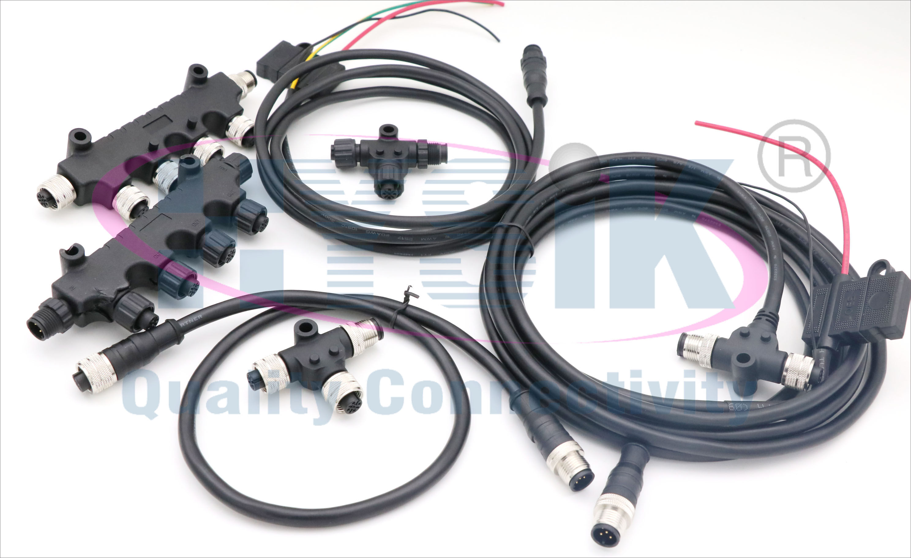 N2k Tee Adapter M12 5 Poles T Connector Ip67 Waterproof Nmea 2000 3-way ...