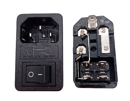 Oem&odm 10a 250v Iec C14 Socket With Single Fuseholder Rocker Switch ...