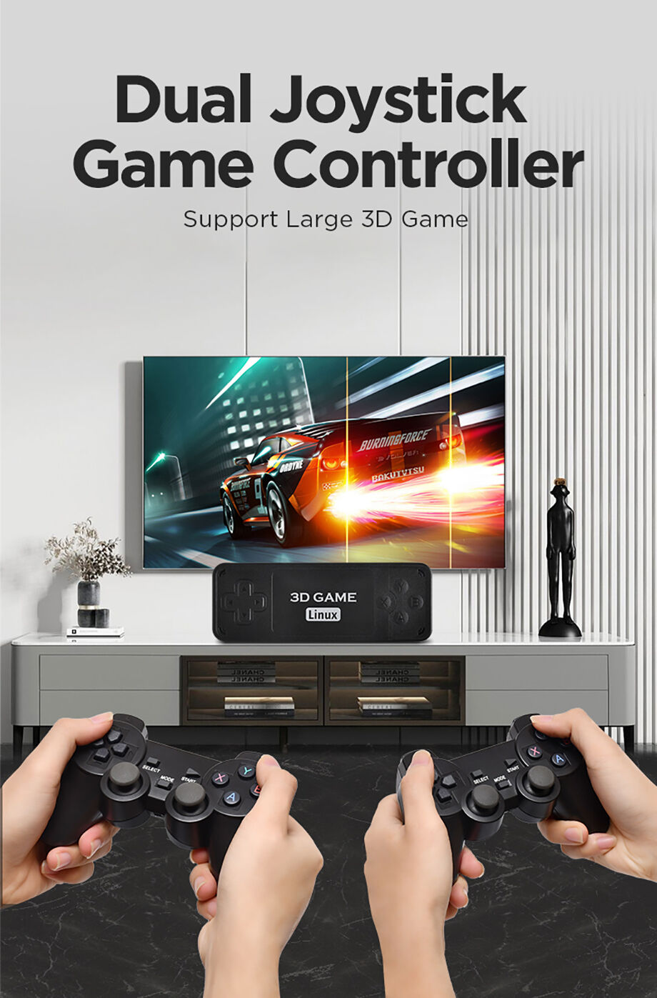 U9 Pro Game Stick 4k Hd Video Game Console 64gb 3d Games Retro Gaming ...