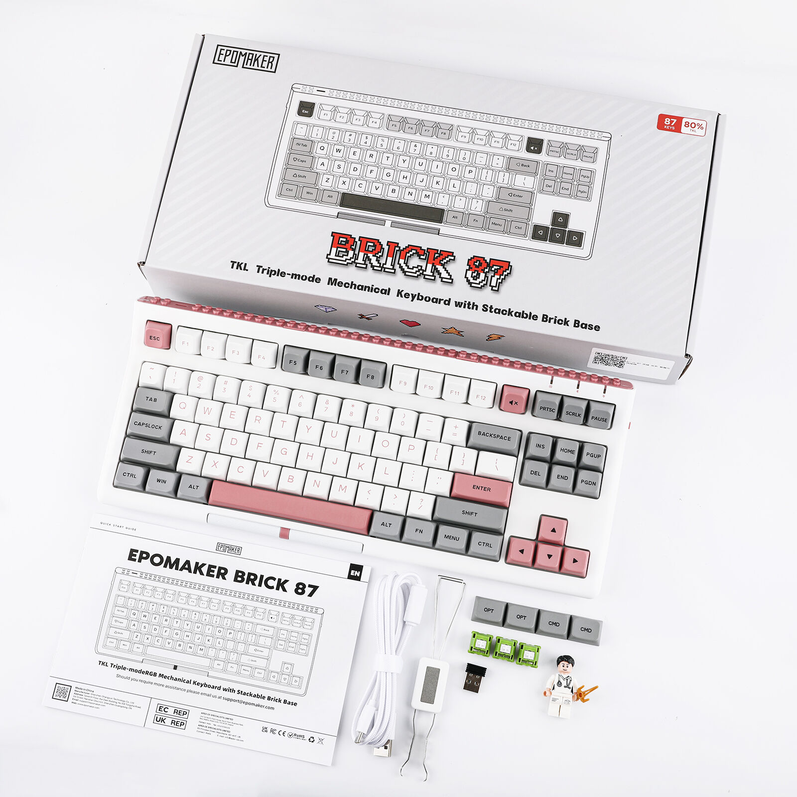 Tkl Bluetooth/2.4g Wireless & Type-c Wired Hot Swappable Mechanical ...