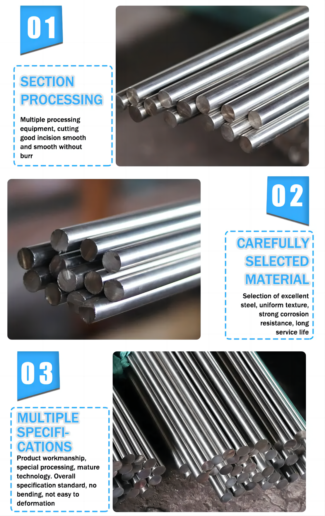 China Factory 304/310/316/316l Stainless Steel Rod Diameter 3mm-100mm ...