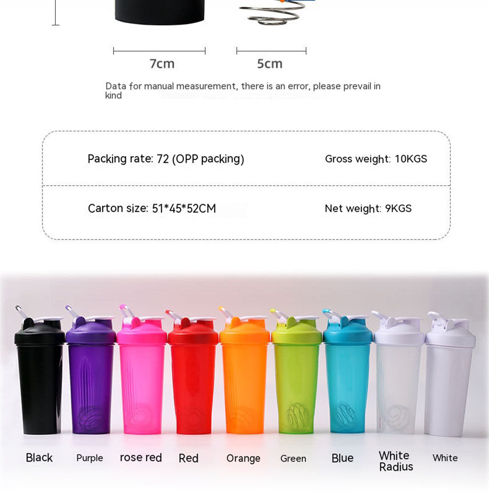 Spot Wholesale 600ml Sports Shaking Cup Fitness Cup Milkshake Cup ...