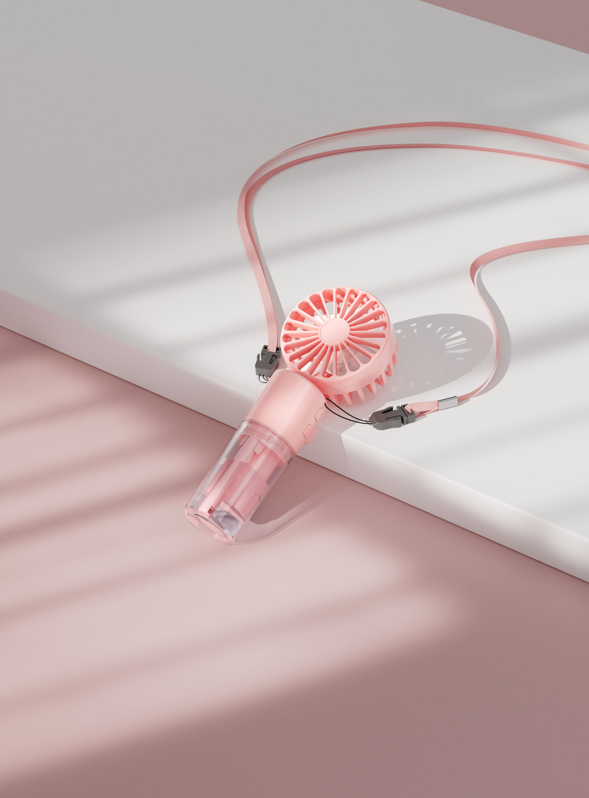 Beauty Mini Handheld Table Standing Ice Water Spray Cooling Fan Office ...