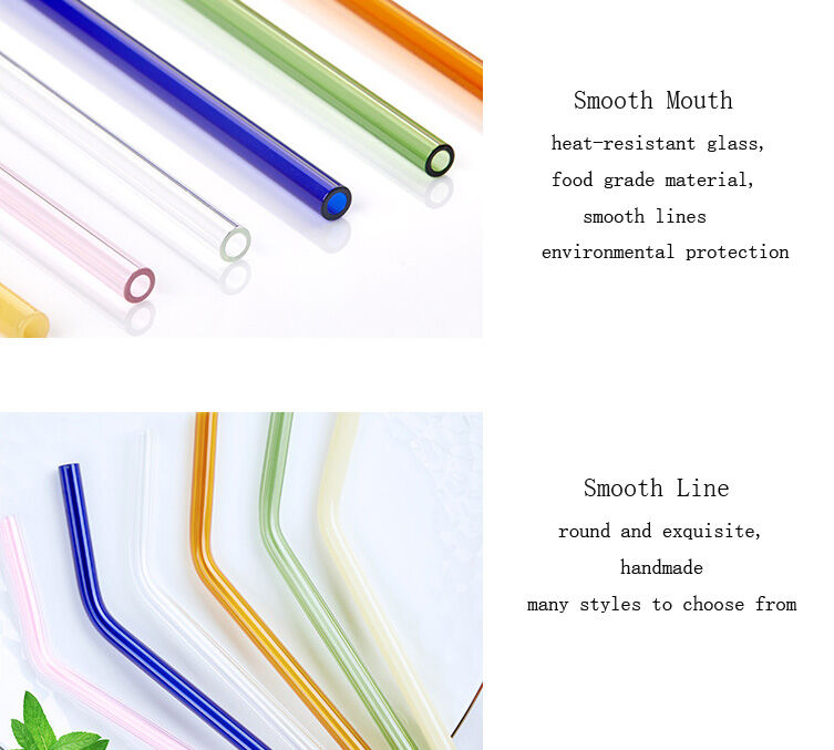 Low Moq Wholesale Factory Price Colorful Reusable Glass Straw - Expore ...