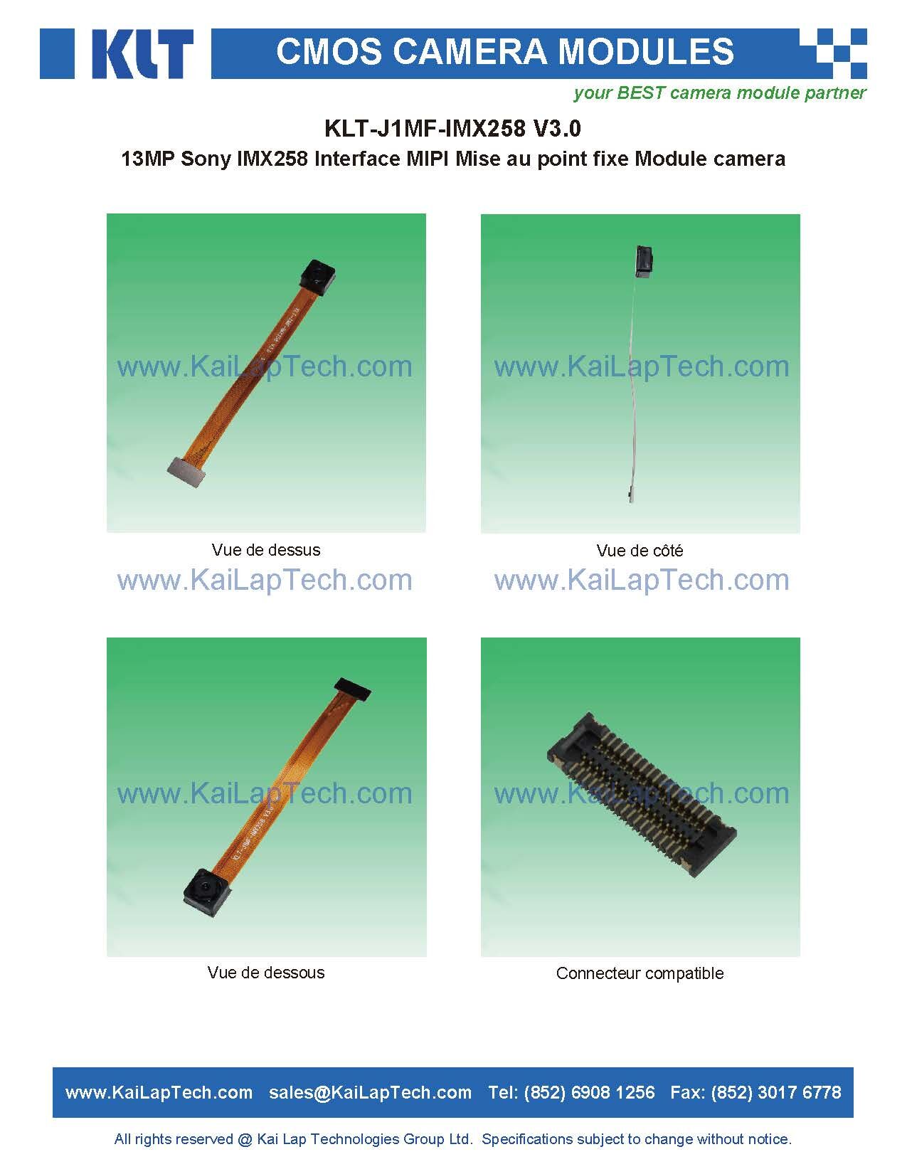 Buy Wholesale Hong Kong SAR Klt-j1mf-imx258 V3.0 13mp Imx258 Interface ...