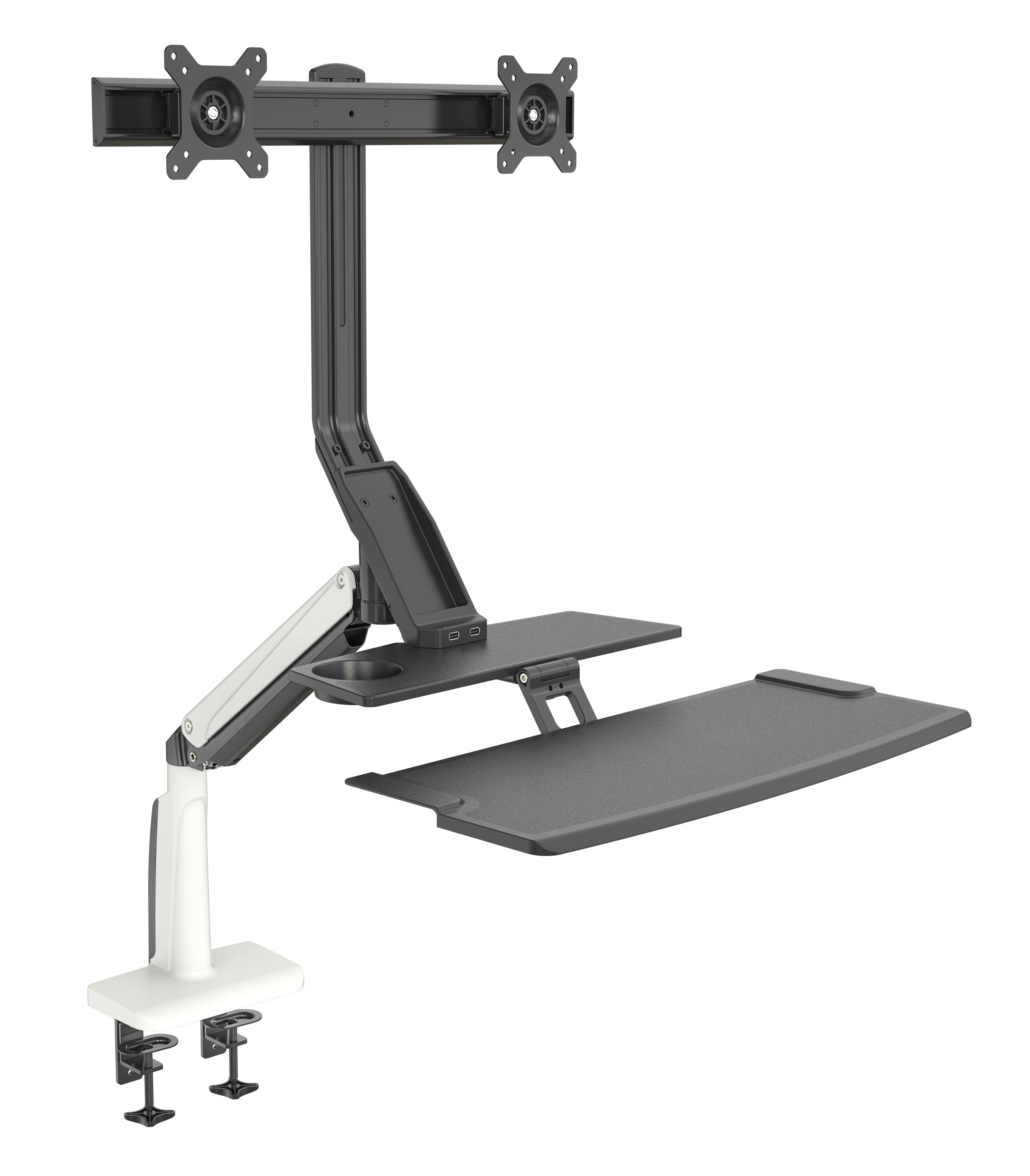 V-mounts Height Adjustable Desktop Monitor Mount Arm Workstation With ...