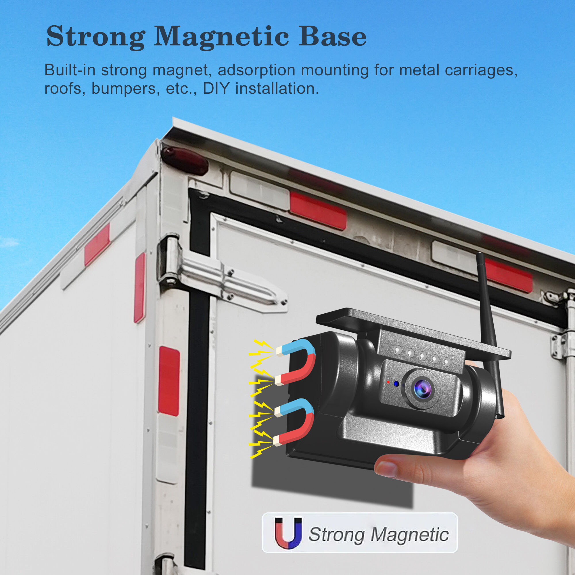 Buy China Wholesale Magnetic Solar Wireless Rear View Camera For Mobile ...