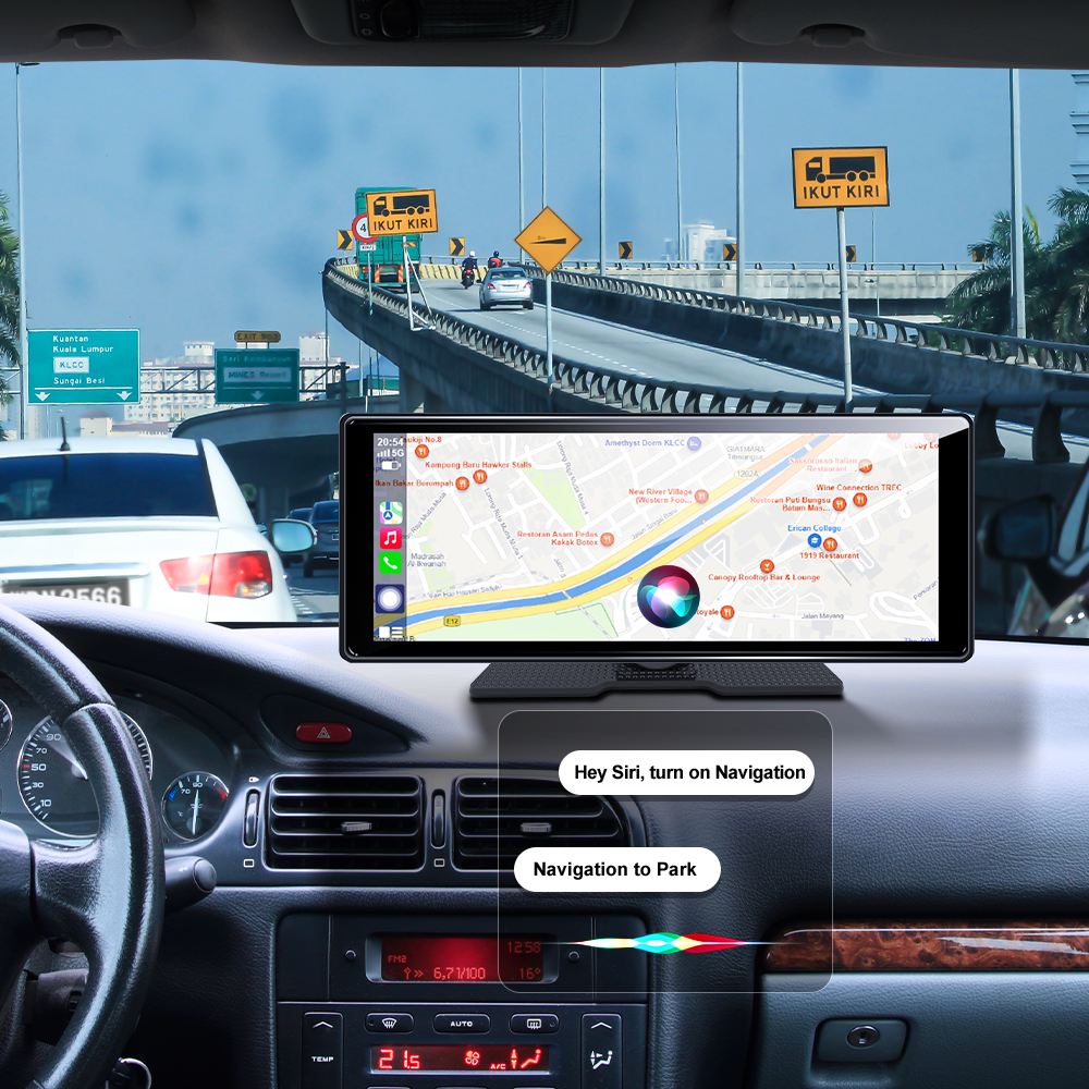 Hot Seller 4k 10" Portable Adas Carplay Camera Monitor Car Navigation ...