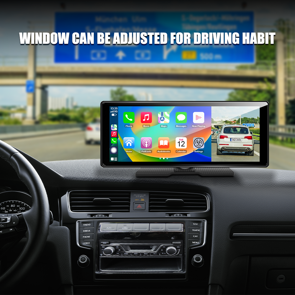 Hot Seller 4k 10" Portable Adas Carplay Camera Monitor Car Navigation ...