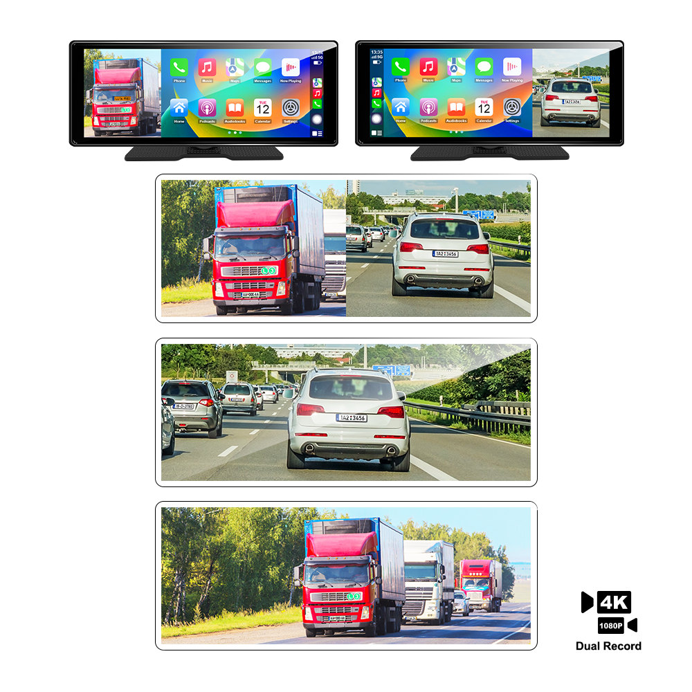 Hot Seller 4k 10" Portable Adas Carplay Camera Monitor Car Navigation ...