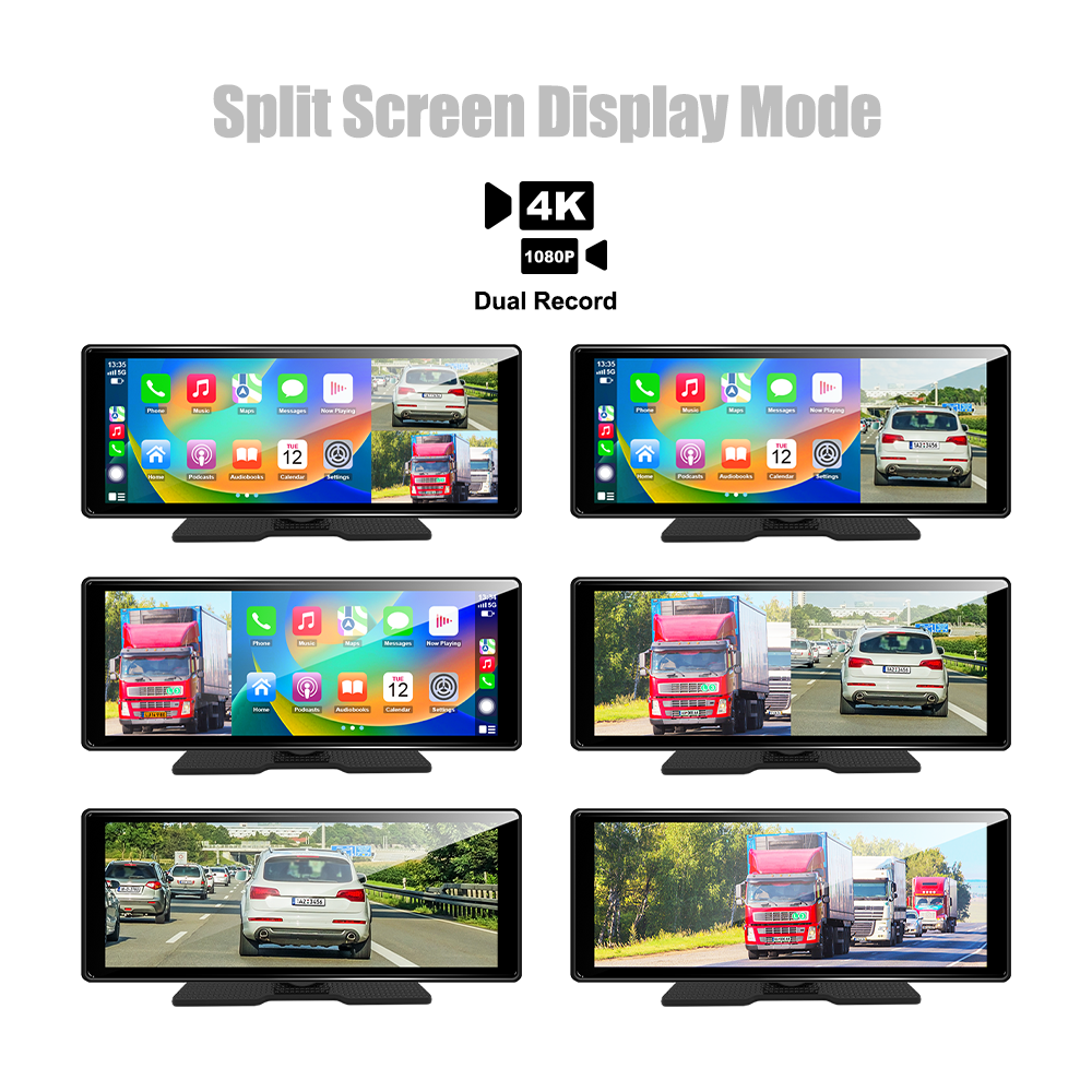 Hot Seller 4k 10" Portable Adas Carplay Camera Monitor Car Navigation ...