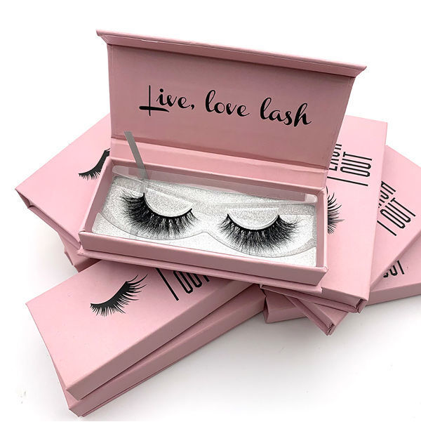 Private Label Pink Eyelashes Boxes With Tray Custom Lashbox Packaging ...