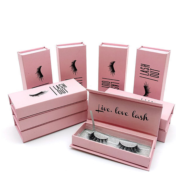 Private Label Pink Eyelashes Boxes With Tray Custom Lashbox Packaging ...