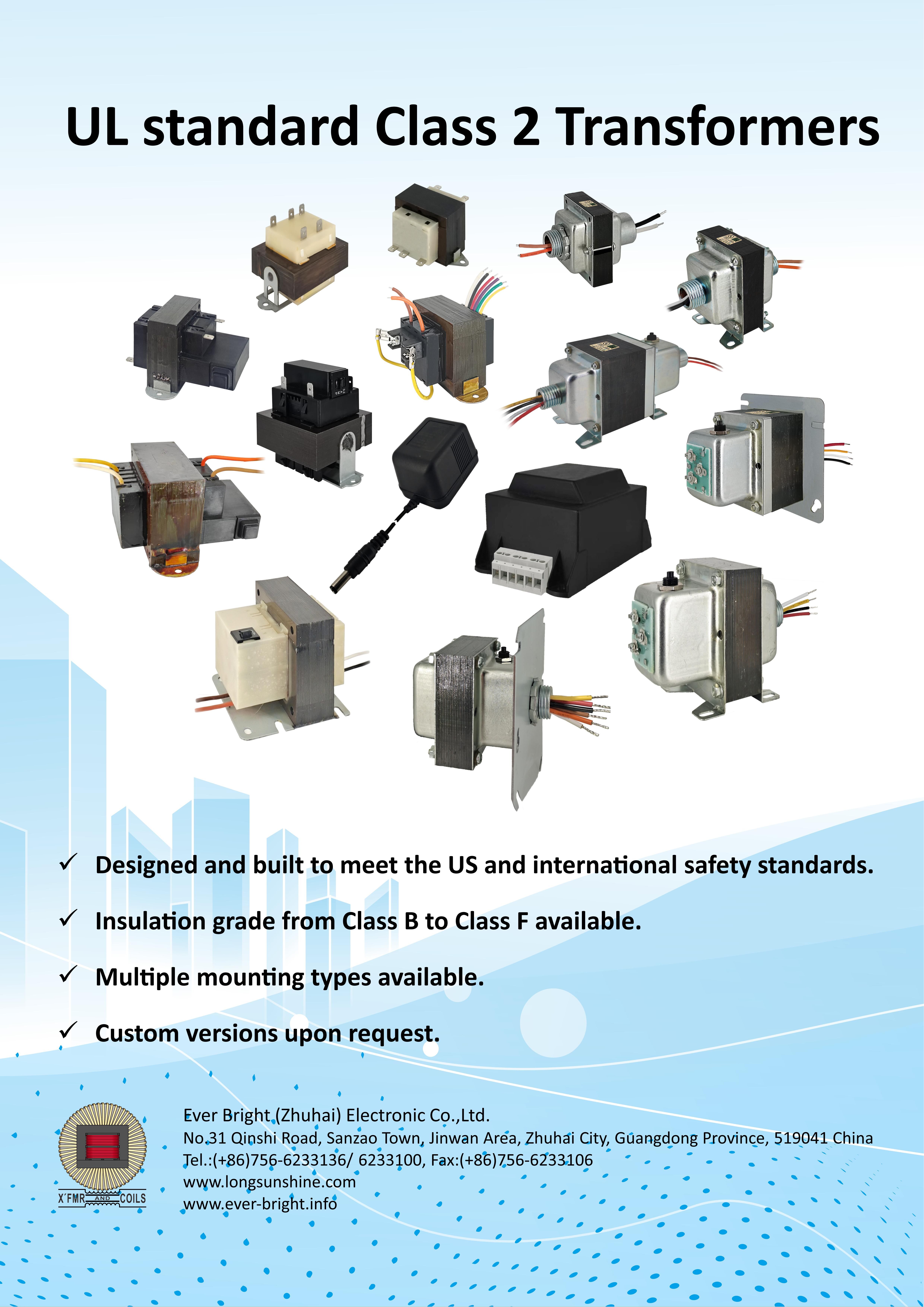 Non-inherently Limited Class 2 Transformers C2t-07, Non-inherently Limited Transformer, Ul ...
