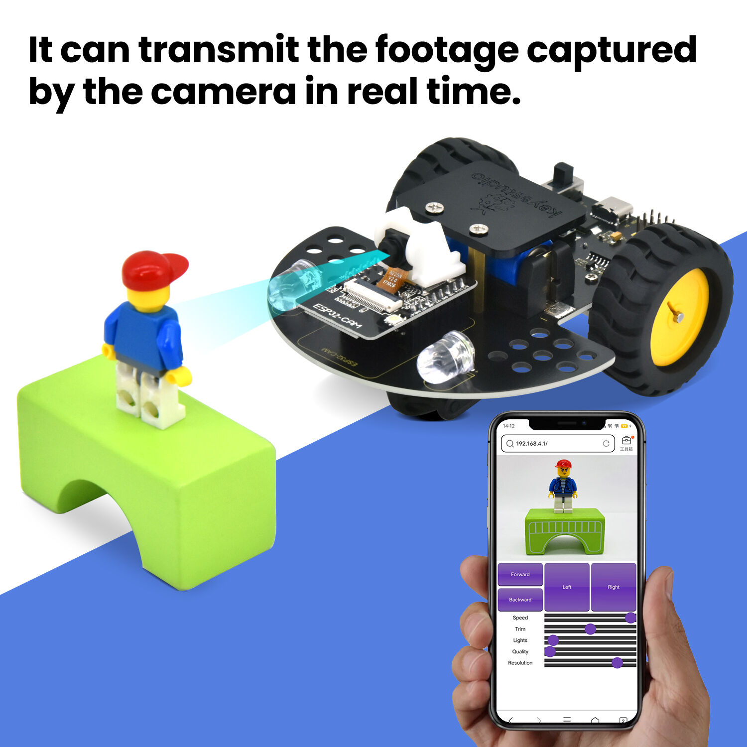 Keyestudio Esp32-cam Vision Smart Car For Arduino Robot Kit - China ...