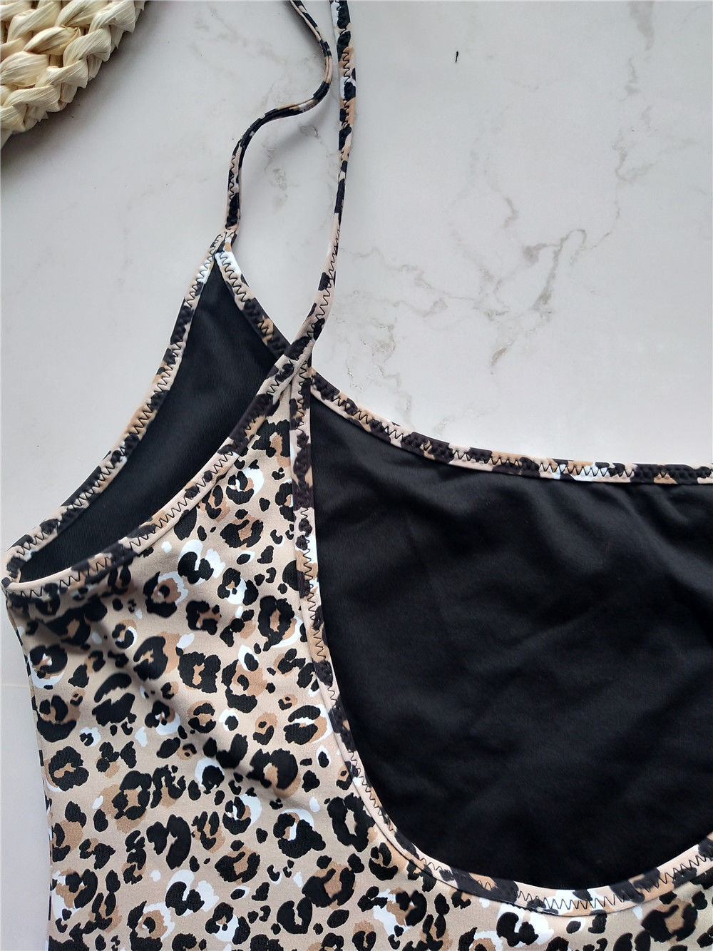 One Piece Swim High Cut Leg-line Cheeky Cut Rounded Neckline Low Scoop ...