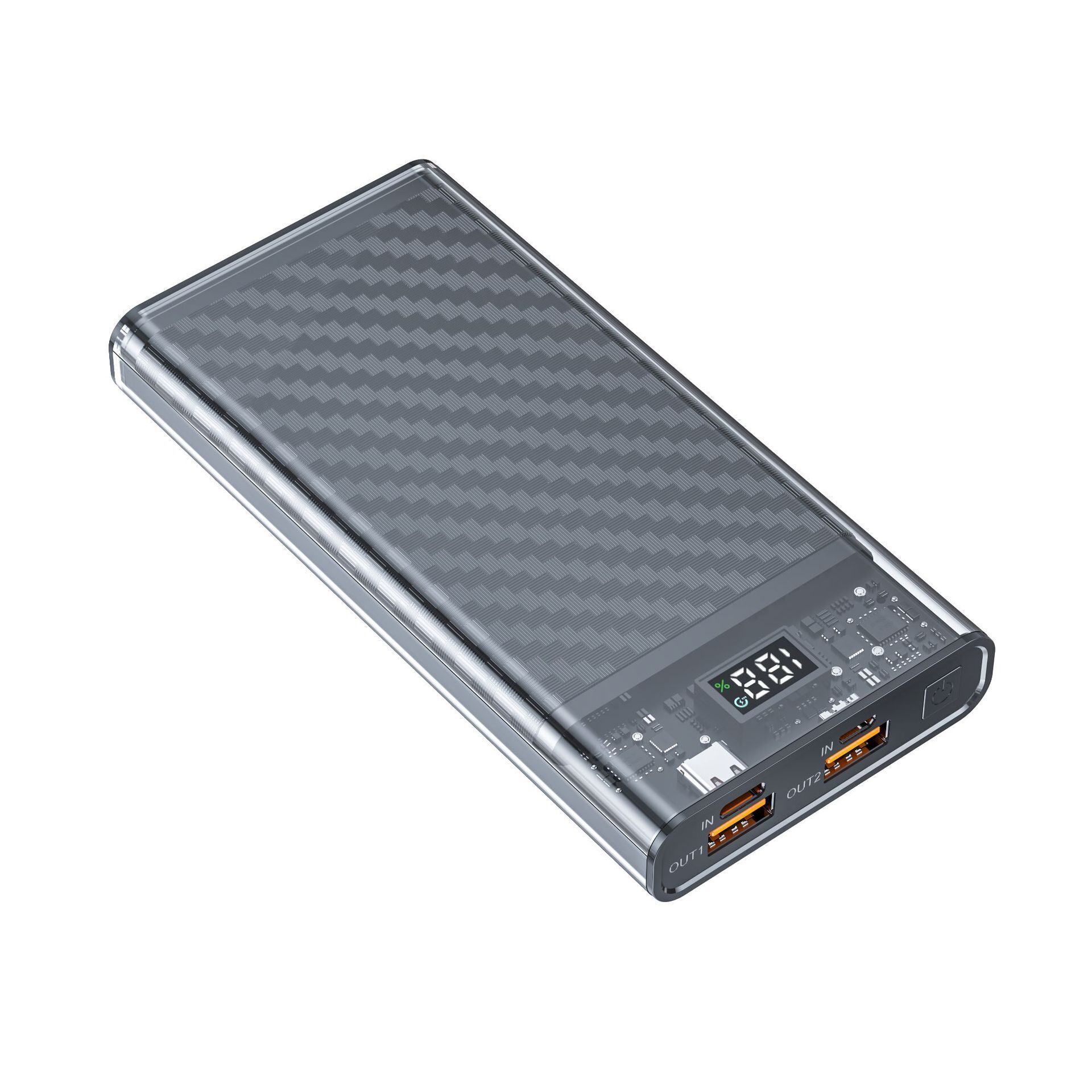 Source Factory Creative Transparent Mini Power Bank 10000 Pd20w Fast ...