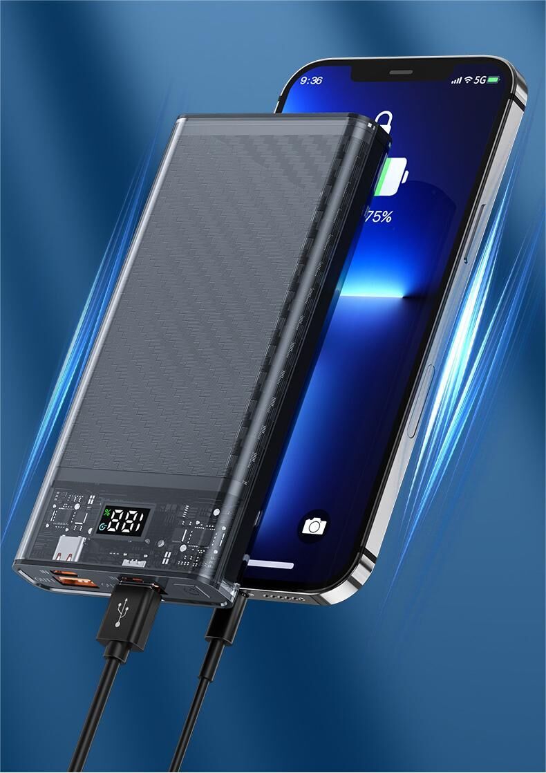Source Factory Creative Transparent Mini Power Bank 10000 Pd20w Fast ...