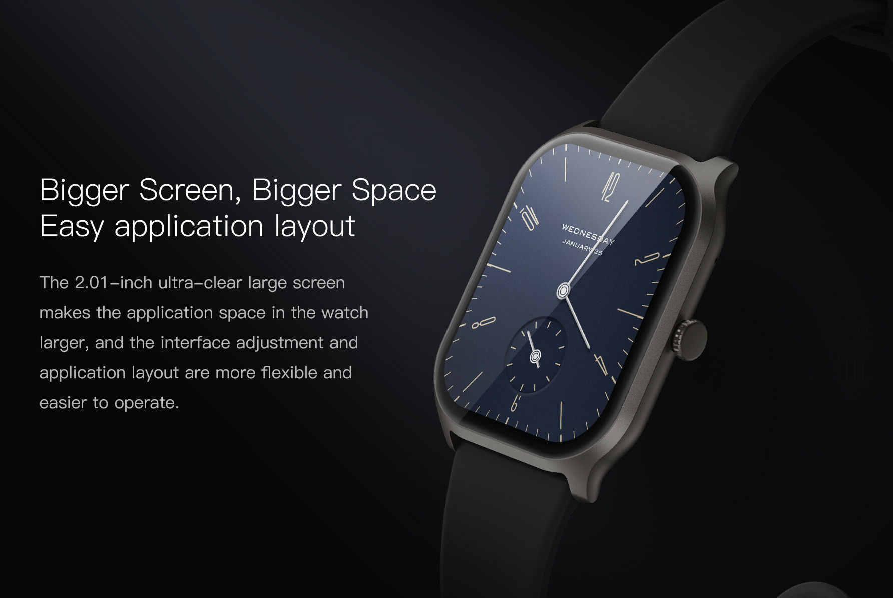 Factory Custom Logo Smart Watch 2.01-inch Square Screen Smart Watch For ...