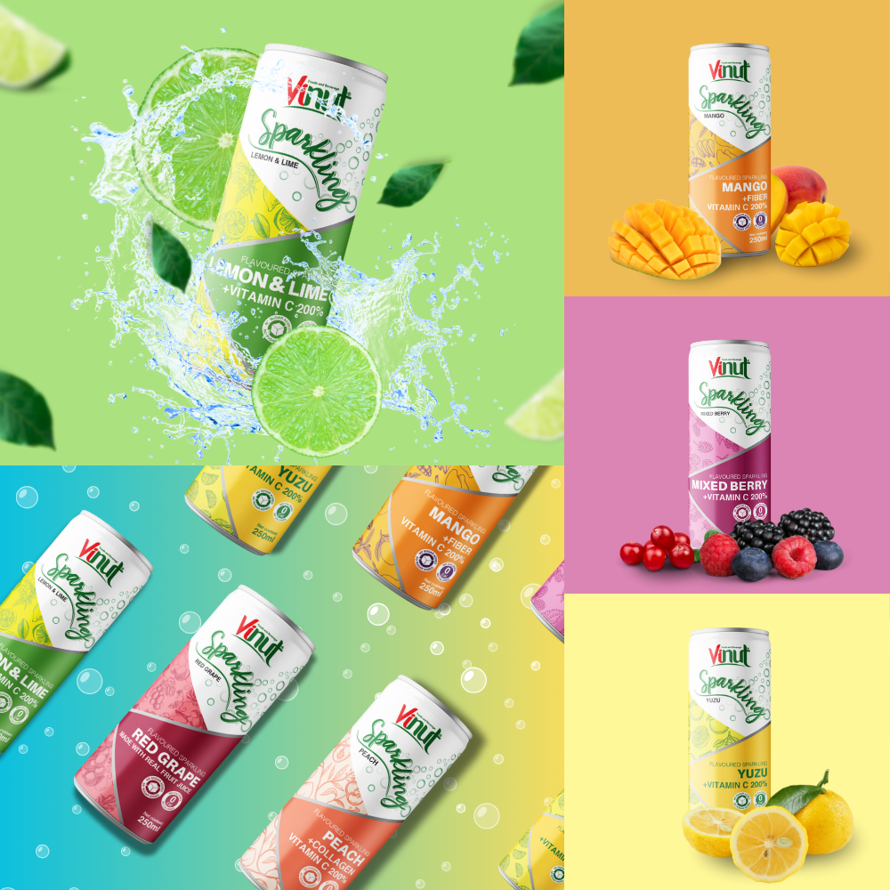 Carbonated Drink 250ml Mixed Berry Fruit Juice Flavored Sparkling No Sugar Free Sample ...