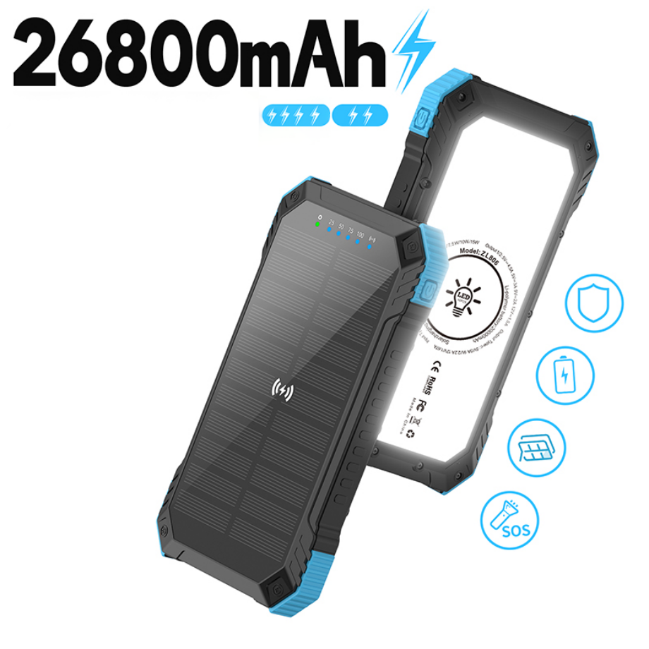 Bulk Buy China Wholesale Wireless Solar Power Bank 20000mah, Usb-c 22 ...