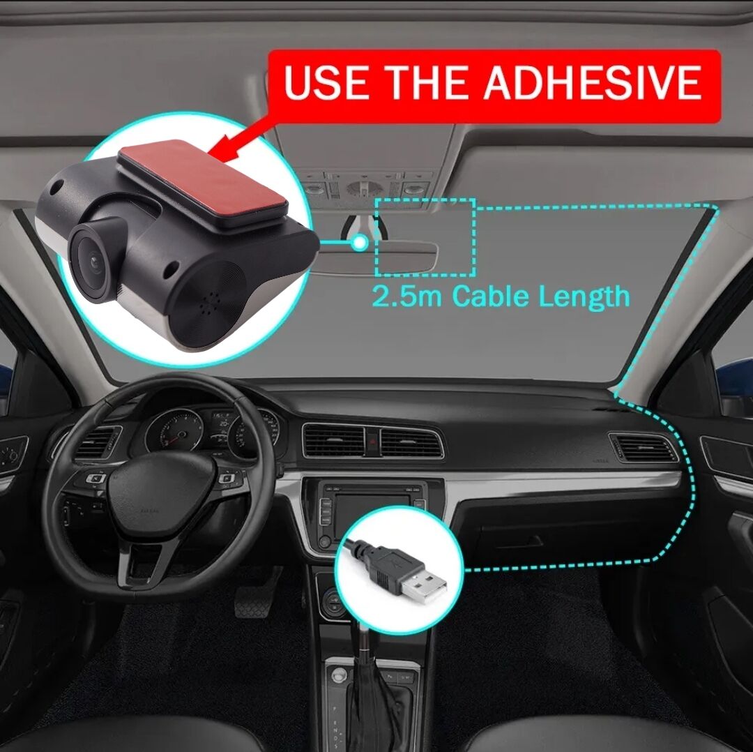 720p Usb Dvr Car Recorder For Android Player Adas Night Vision Vehicle ...