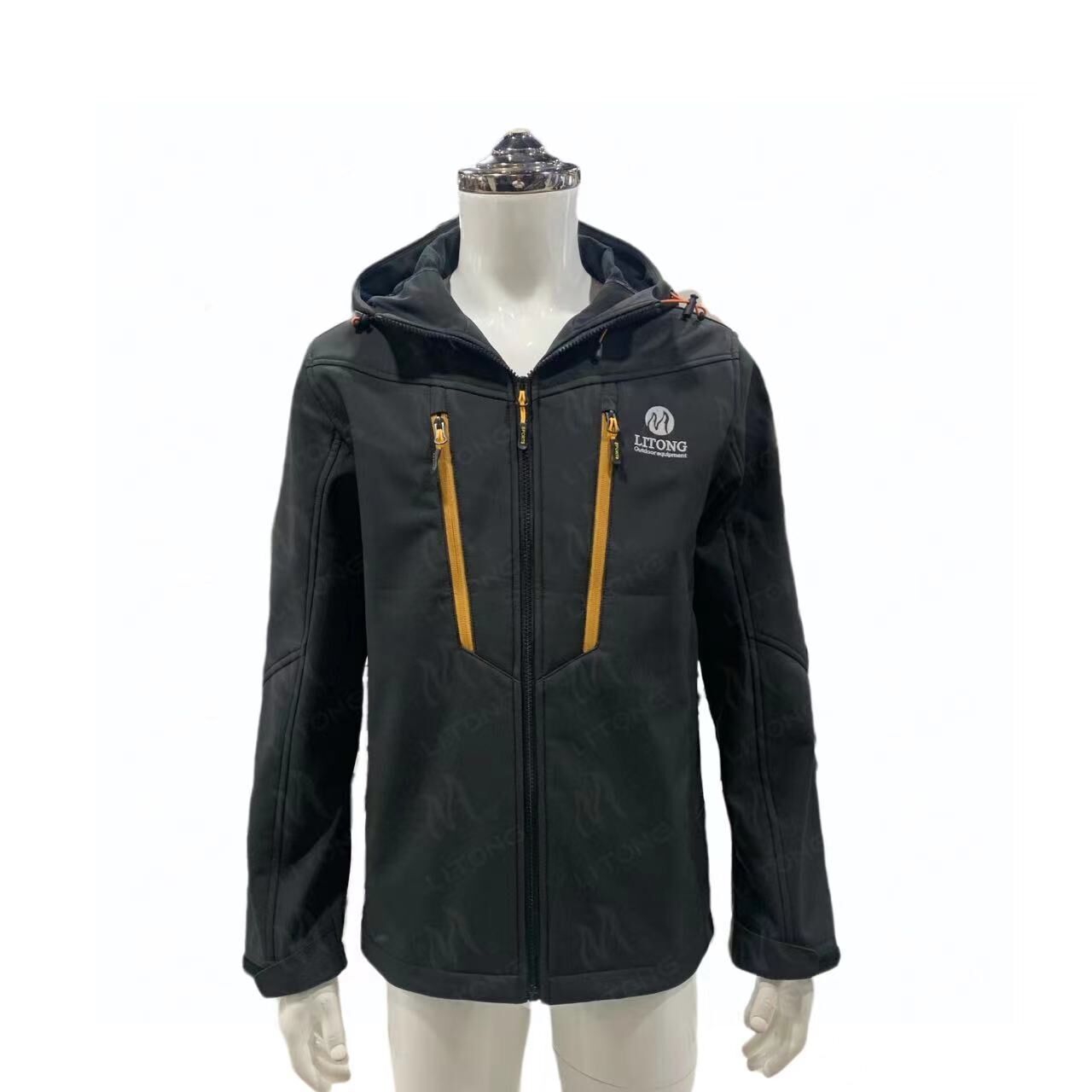 Working Uniform Contrast Color Zipper Softshell Jackets For Outdoor ...