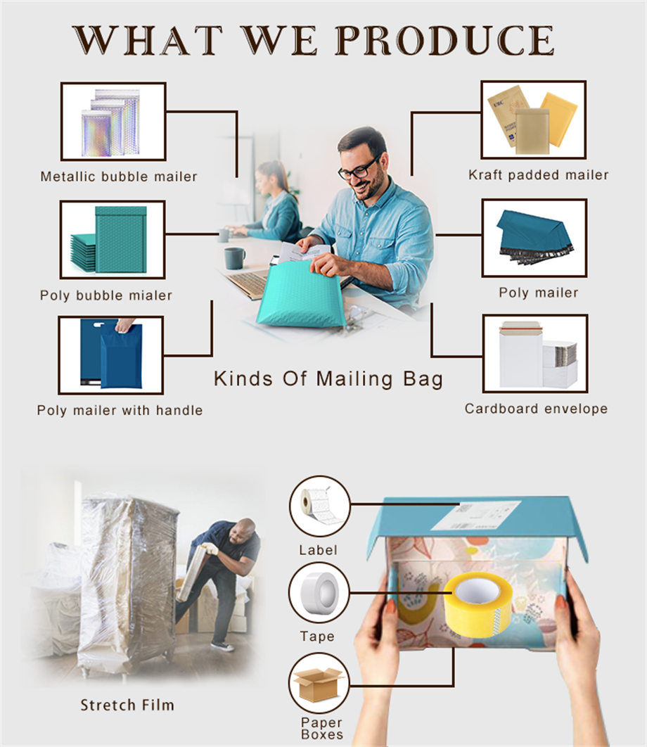 Oem Stock Eco-friendly Black Pink Customize Mailer Strong Adhesive Air ...